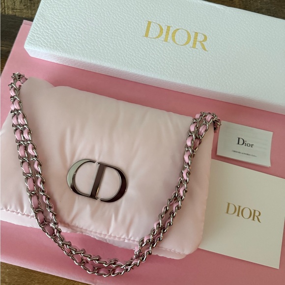 Dior | Bags | Dior Pink Chain Cosmetic Bag | Poshmark